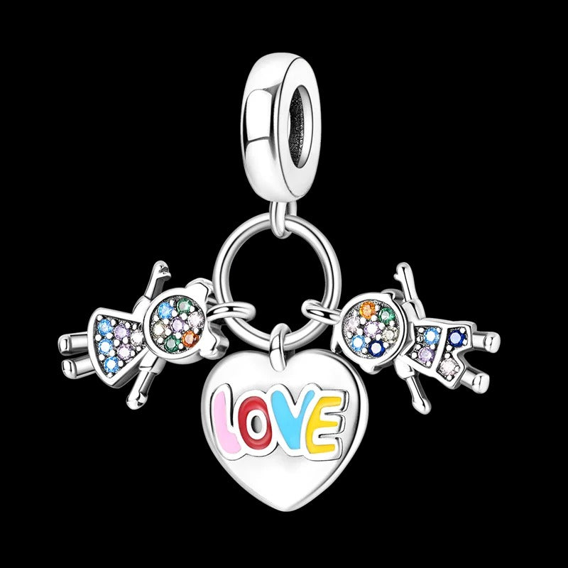 Charm Pareja y Corazón Love – Charm Factory